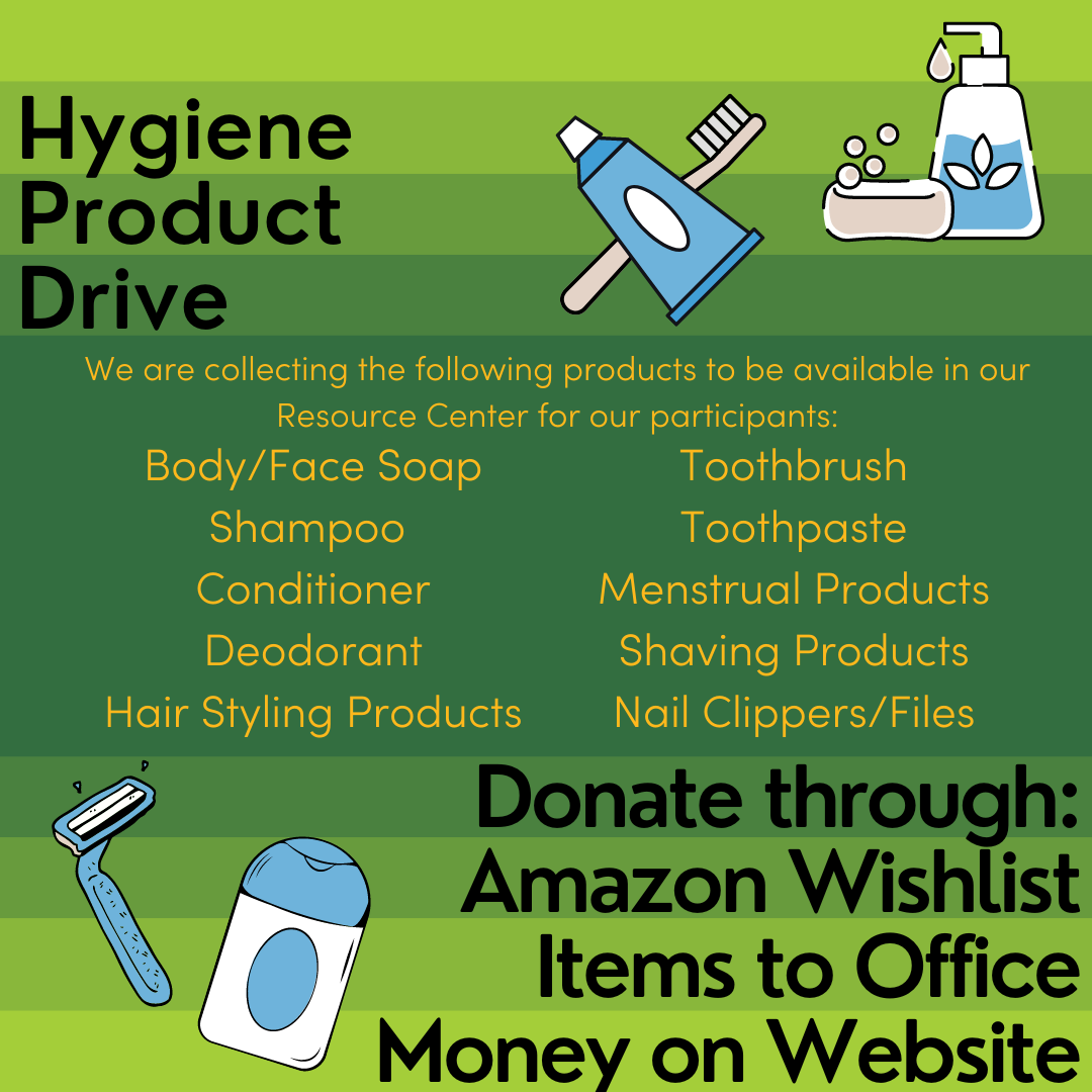 Hygiene Product Drive - Greenleaf Job Training Services